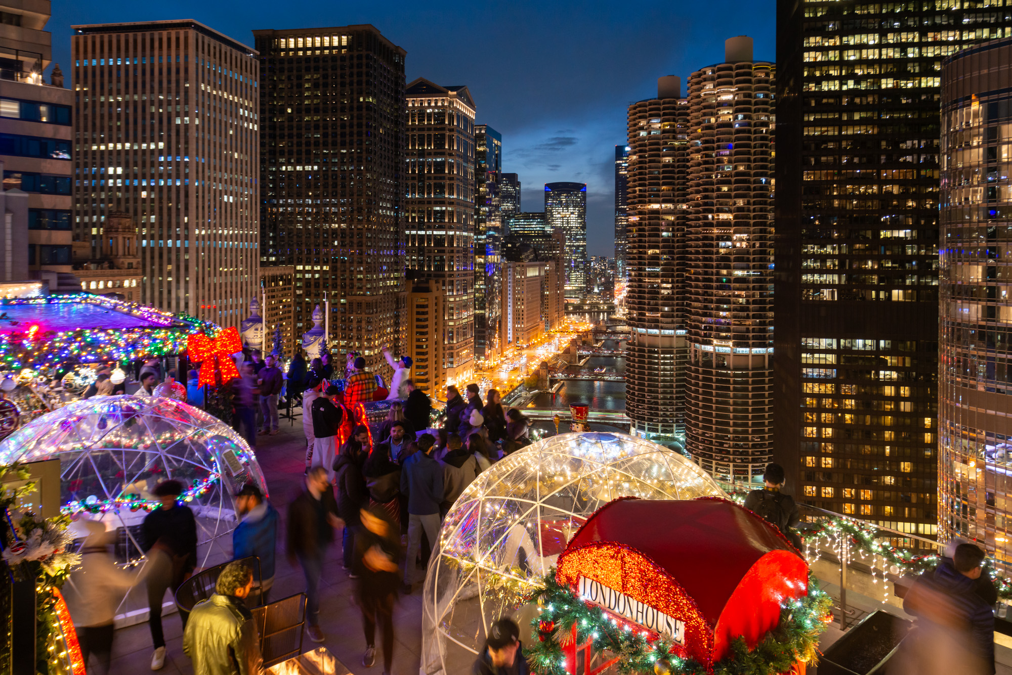 Rudolph’s Rooftop Winter Igloos at LondonHouse Chicago | Book Now for 2024