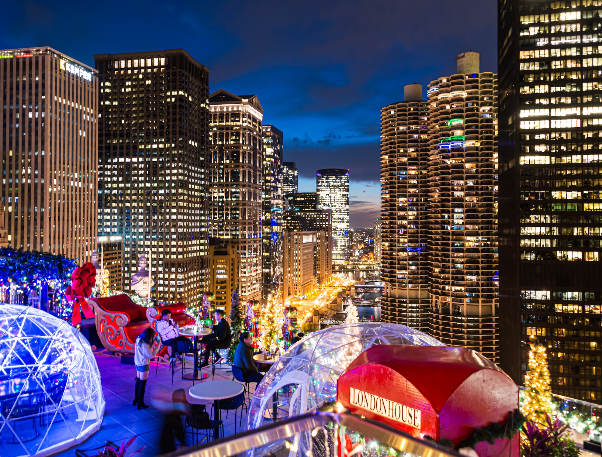 Rudolph’s Rooftop Winter Igloos Return to LondonHouse Chicago